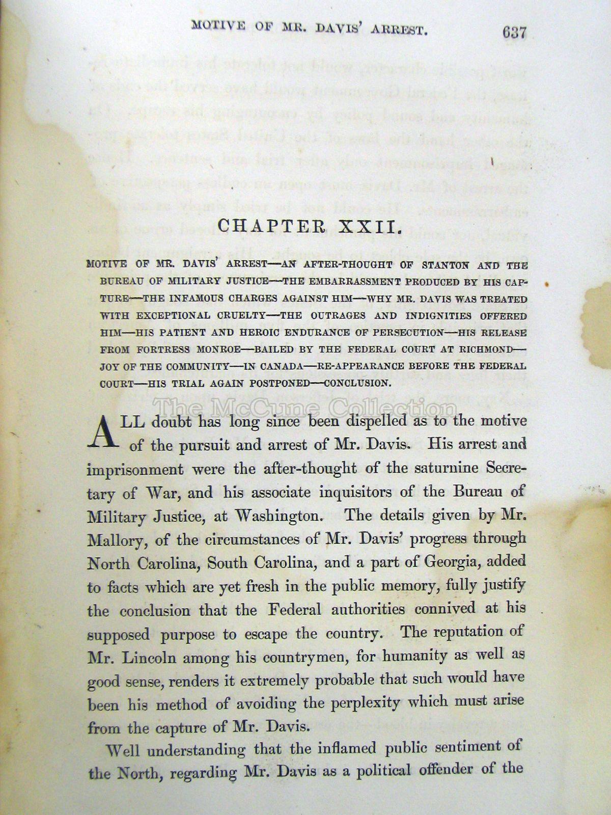 The Life of Jefferson Davis • The McCune Collection
